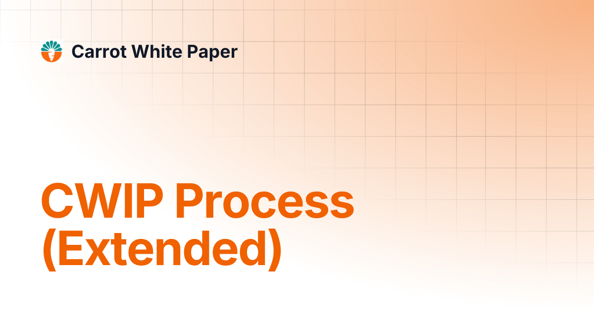 CWIP Process (Extended) | Carrot White Paper